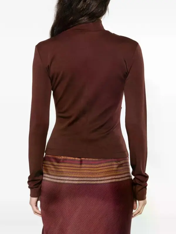 Max Mara Draped Long-sleeve Top