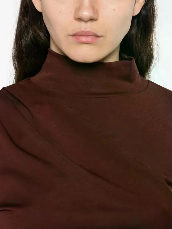 Max Mara Draped Long-sleeve Top