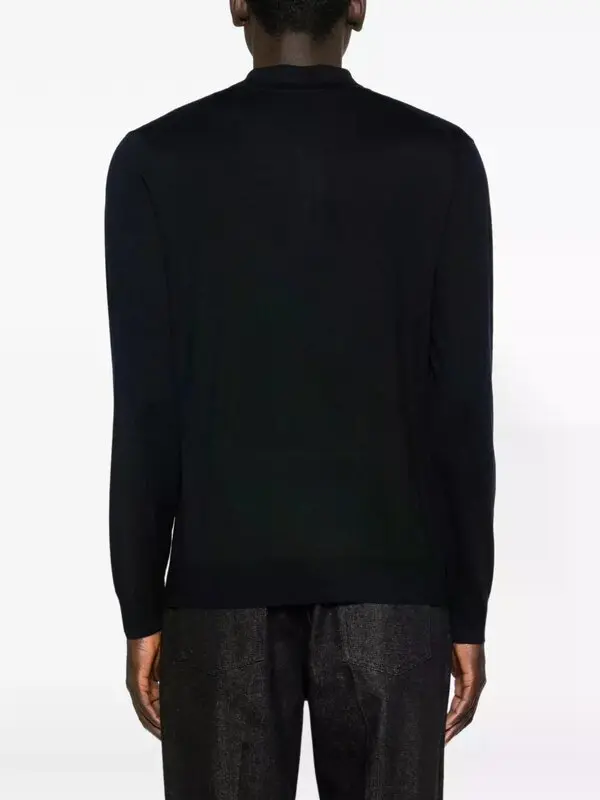 Corneliani Zip Knitted Polo Shirt