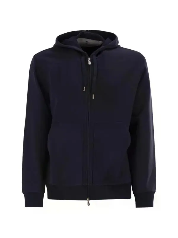 Brunello Cucinelli Zip-up Hoodie - Blue