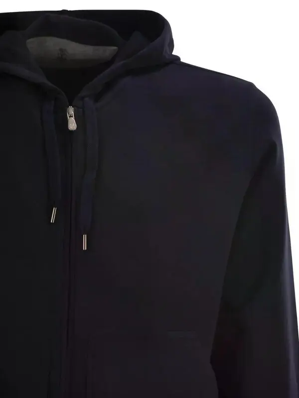 Brunello Cucinelli Zip-up Hoodie - Blue
