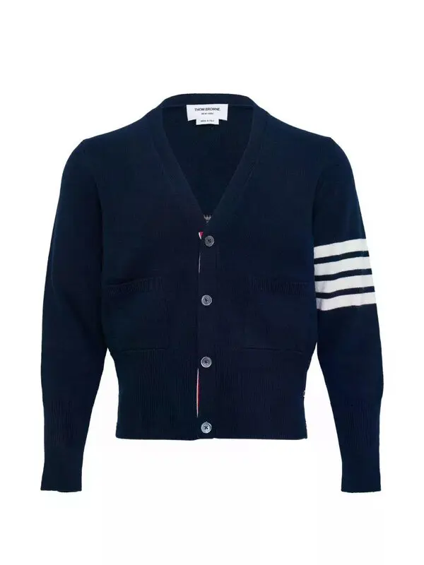 Thom Browne V-neck Cardigan - Blue