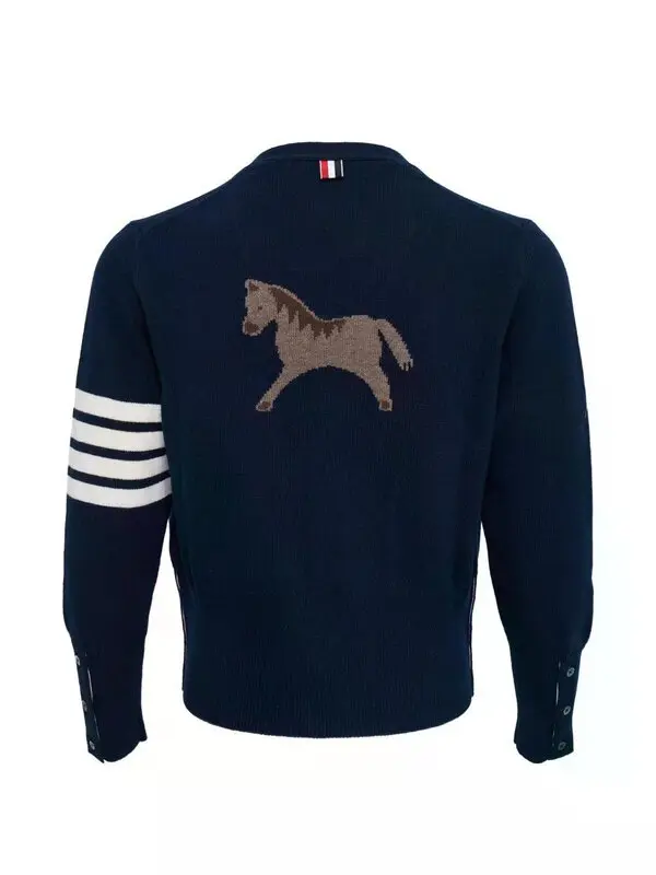 Thom Browne V-neck Cardigan - Blue