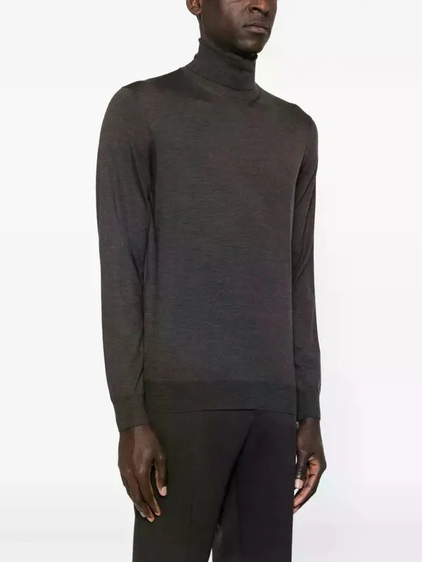 Corneliani Roll-neck Sweater - Brown
