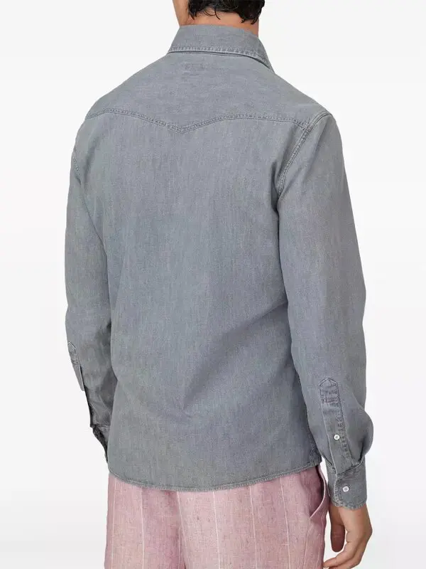 Brunello Cucinelli Western Denim Shirt