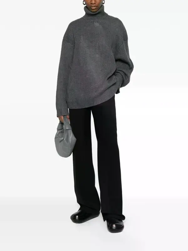 ENTIRE STUDIOS Roll-neck Ribbed Sweater - Grey