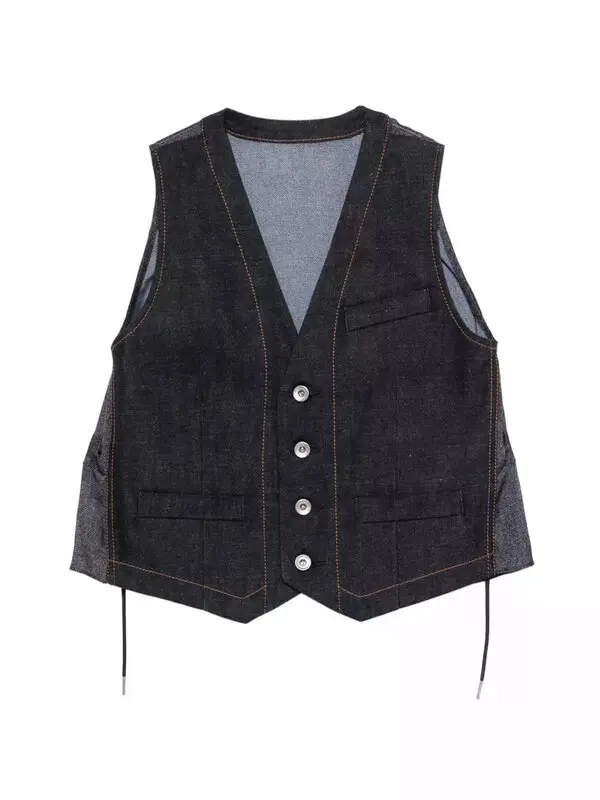 Sacai Button-front Waistcoat