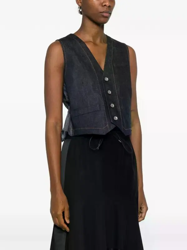 Sacai Button-front Waistcoat