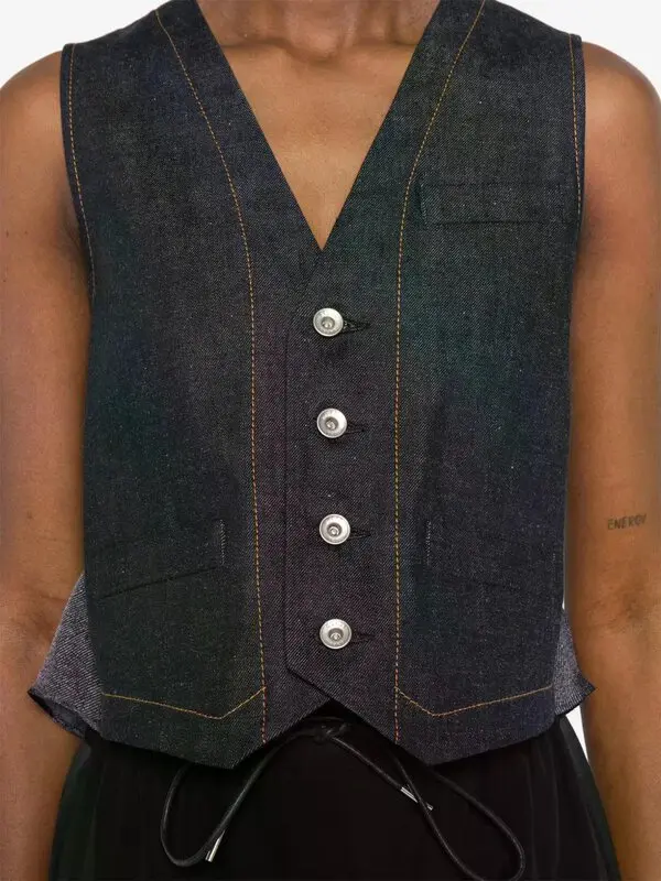 Sacai Button-front Waistcoat