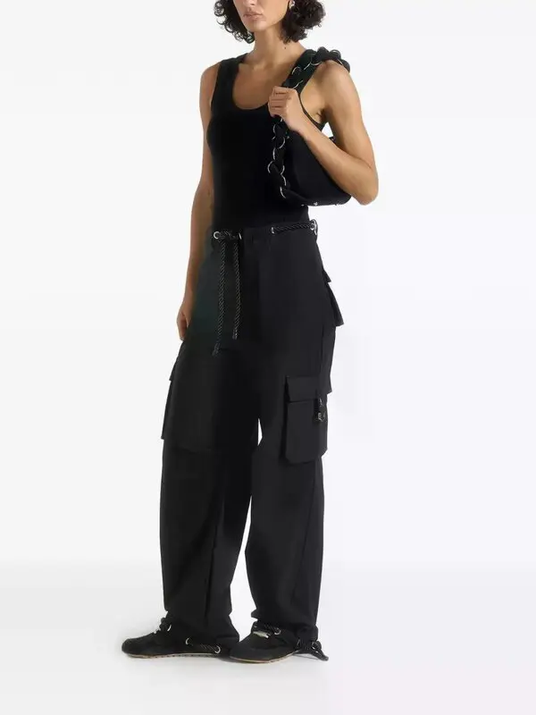Manière De Voir Rosa Cargo Pants - Black