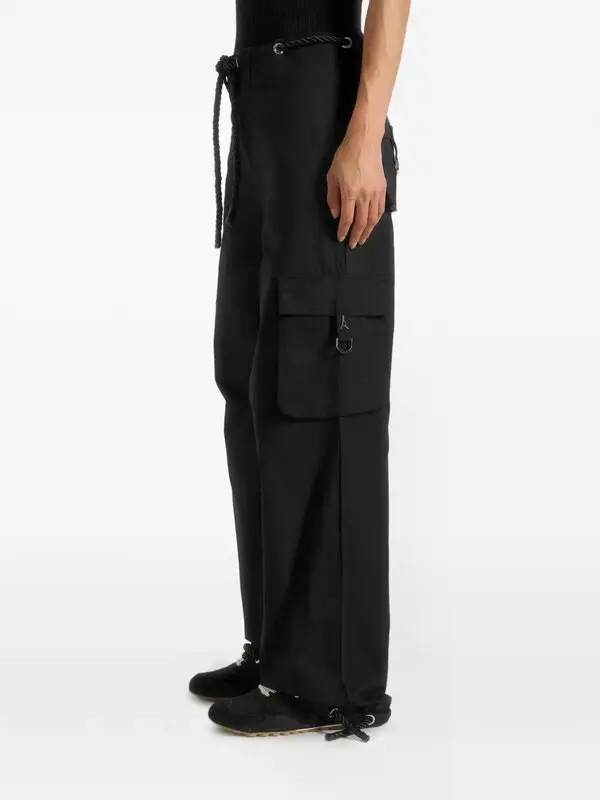 Manière De Voir Rosa Cargo Pants - Black
