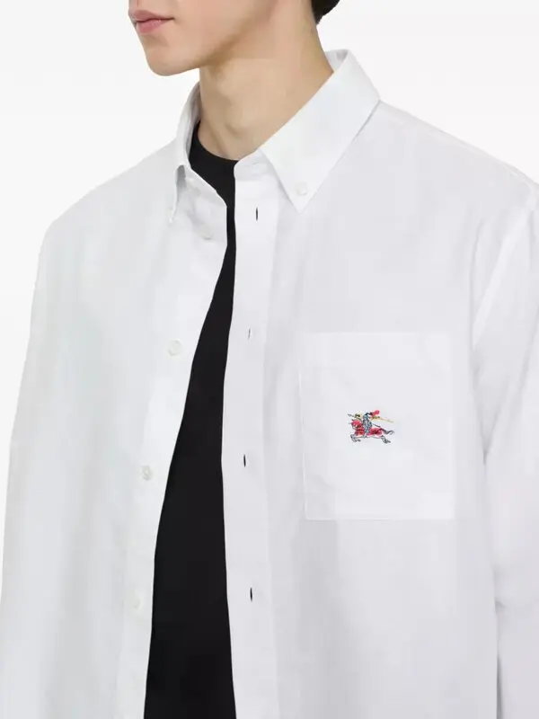 Burberry Relaxed Fit Ekd Cotton Oxford Shirt