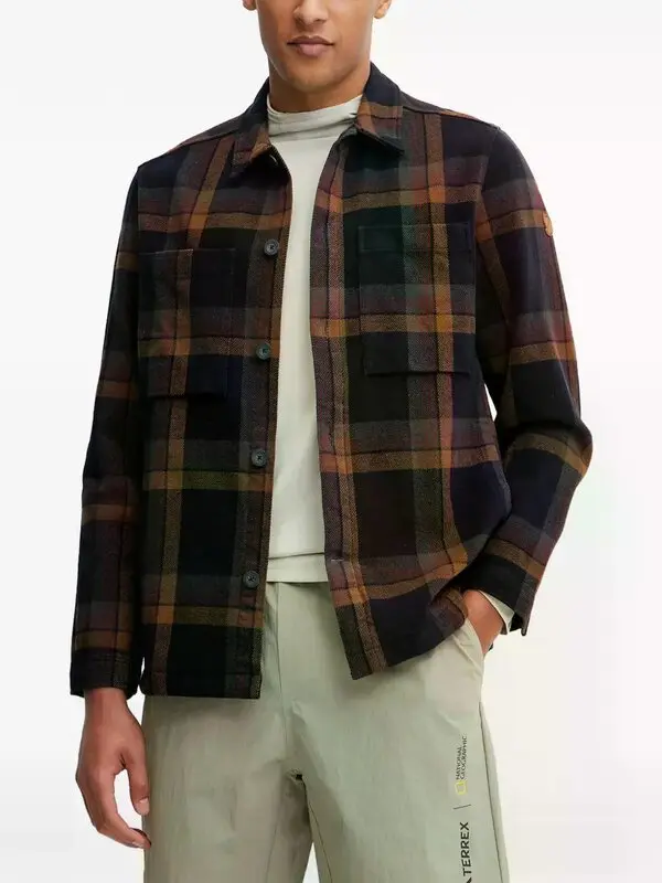 Fjallraven Check-pattern Two-pocket Shirt Jacket