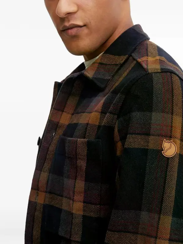 Fjallraven Check-pattern Two-pocket Shirt Jacket