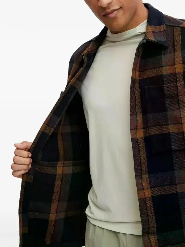 Fjallraven Check-pattern Two-pocket Shirt Jacket