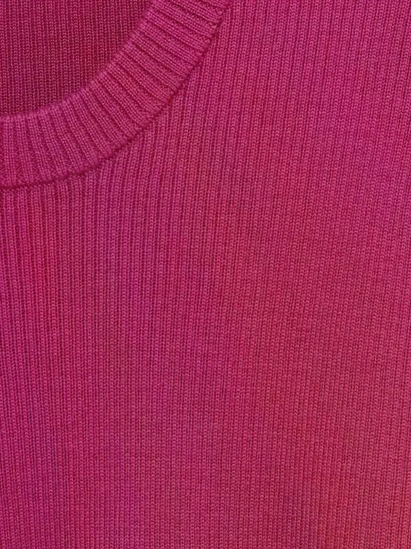 Chloé Ribbed Knit Top - Pink