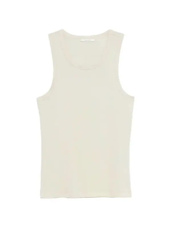 ENTIRE STUDIOS Ribbed-trims Tank Top - Neutrals