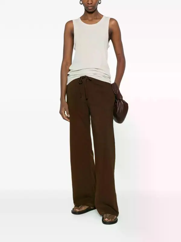 ENTIRE STUDIOS Ribbed-trims Tank Top - Neutrals