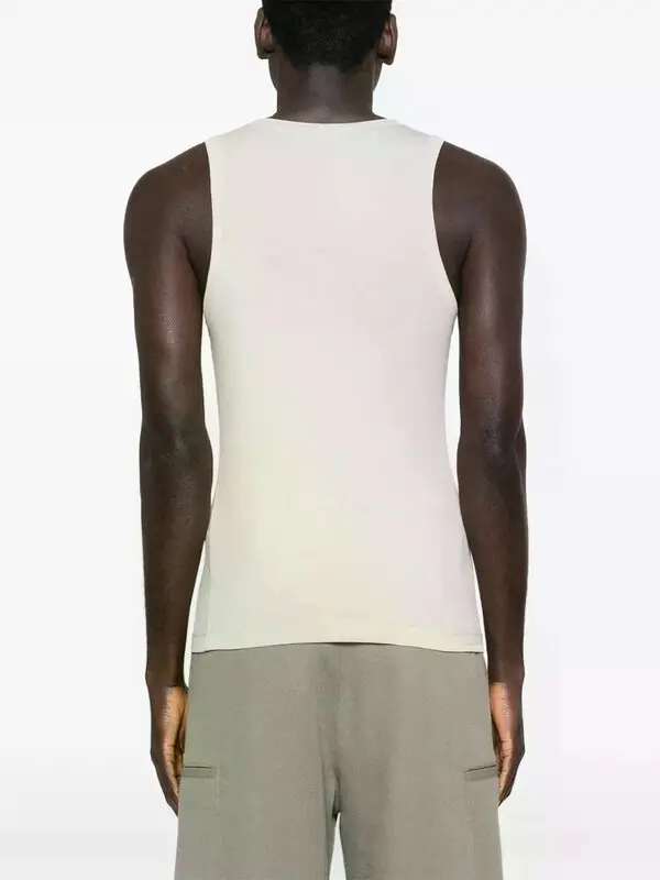 ENTIRE STUDIOS Ribbed-trims Tank Top - Neutrals