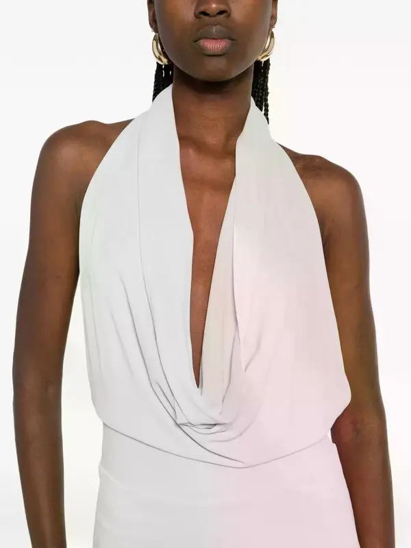 AYA MUSE Pleated Midi Dress - Grey