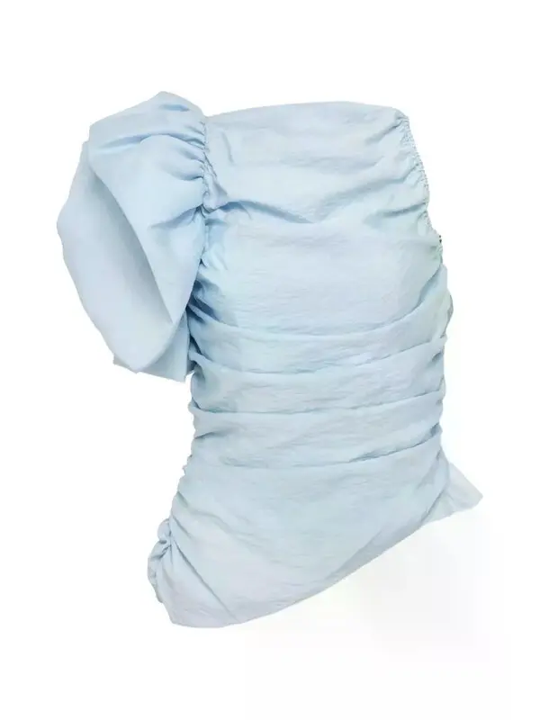 PUSHBUTTON Gathered One-shoulder Top