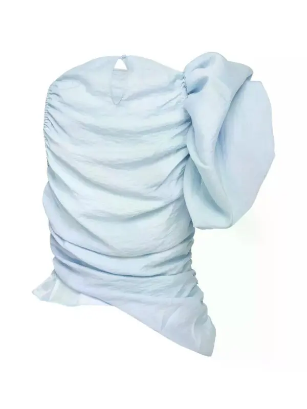PUSHBUTTON Gathered One-shoulder Top