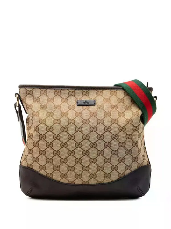 Gucci Gg Canvas Web Crossbody Bag