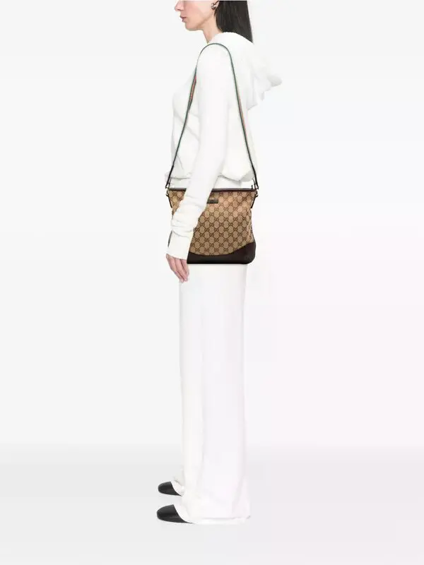 Gucci Gg Canvas Web Crossbody Bag
