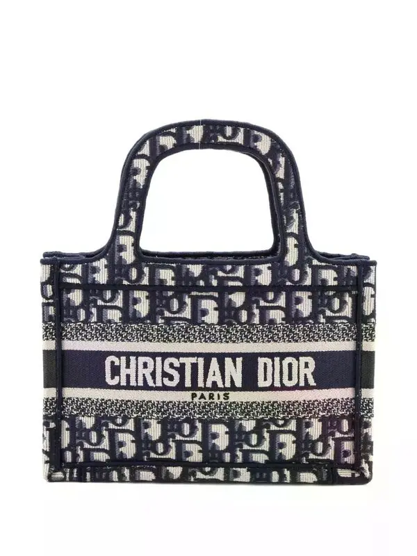Dior Oblique Canvas Mini Tote Bag - Blue