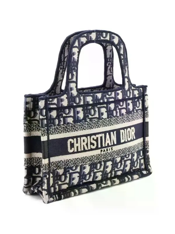Dior Oblique Canvas Mini Tote Bag - Blue