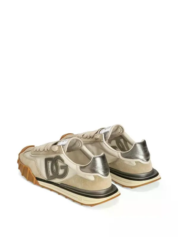 Dolce & Gabbana Logo Lace-up Sneakers - Neutrals