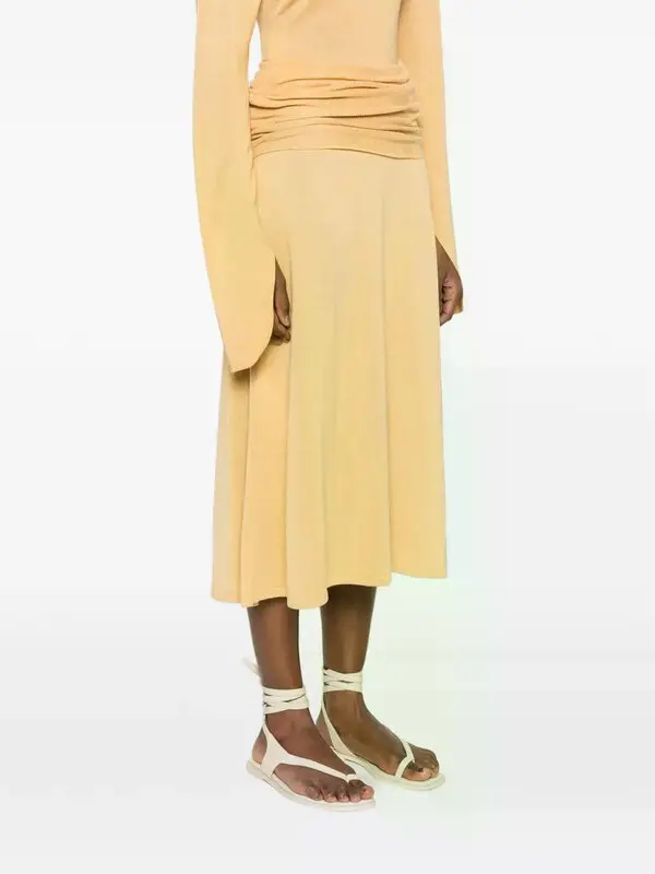 AYA MUSE Ribbed Rylin Skirt - Neutrals