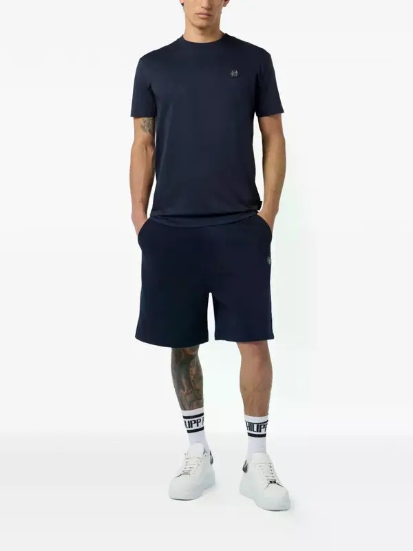 Philipp Plein Round-neck Logo-appliqué T-shirt