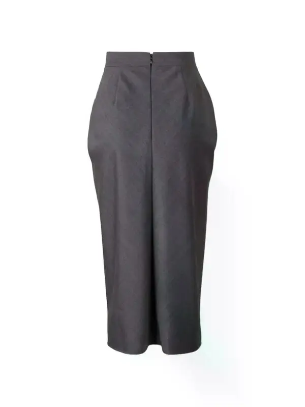 Givenchy Draped Midi Skirt - Grey