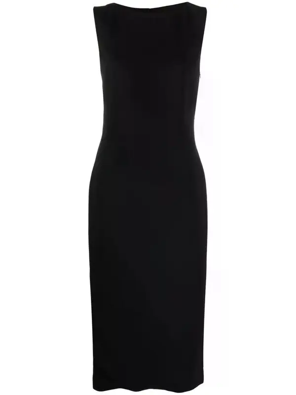 ST. AGNI Boat-neck Sleeveless Lyocell Dress