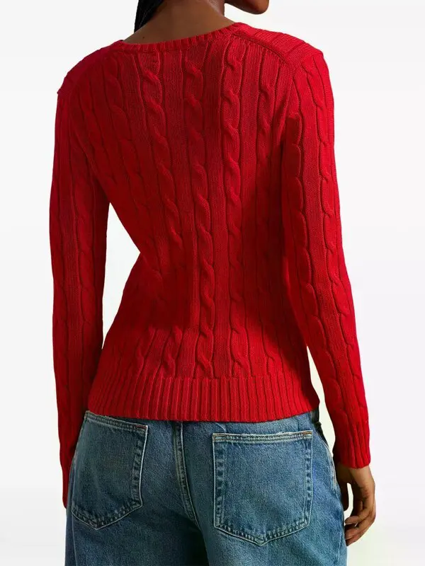 Polo Ralph Lauren Cotton Cable Knit Crewneck Sweater