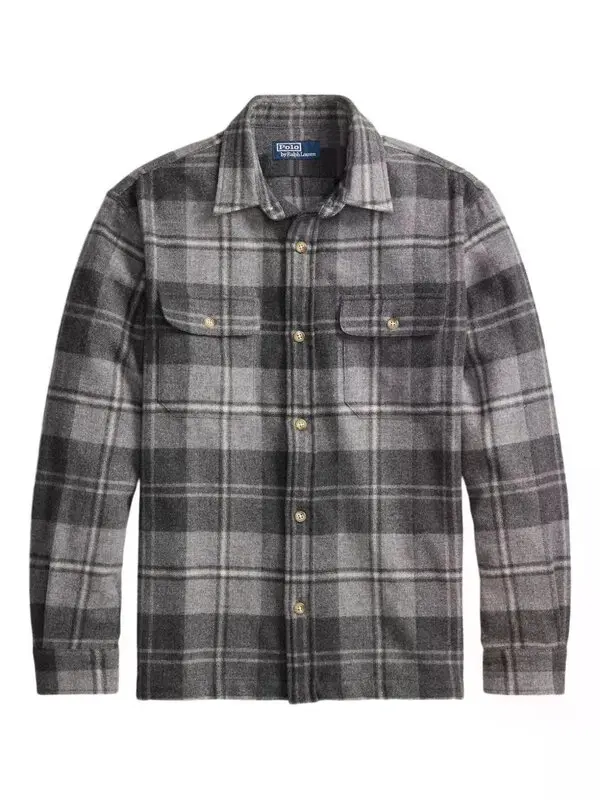 Polo Ralph Lauren Plaid Buttoned Wool Work Shirt