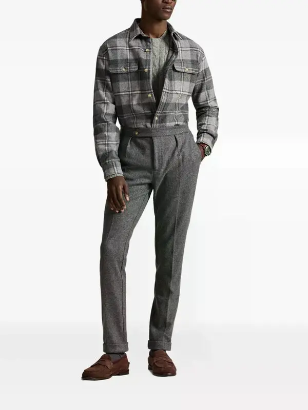 Polo Ralph Lauren Plaid Buttoned Wool Work Shirt