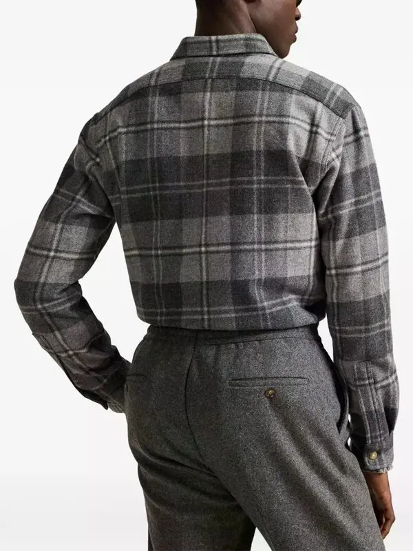 Polo Ralph Lauren Plaid Buttoned Wool Work Shirt
