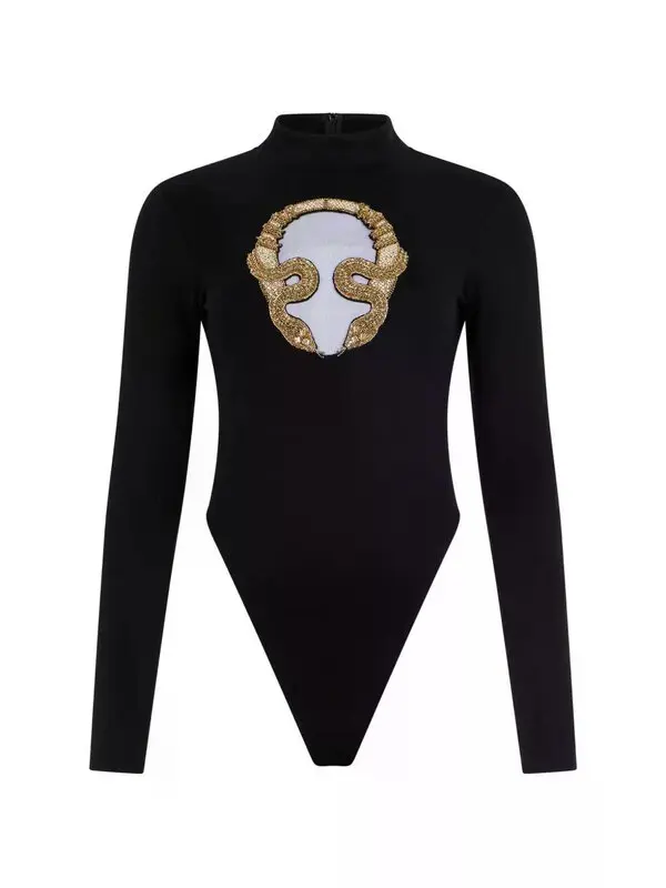 Roberto Cavalli Embroidered Long-sleeve Top