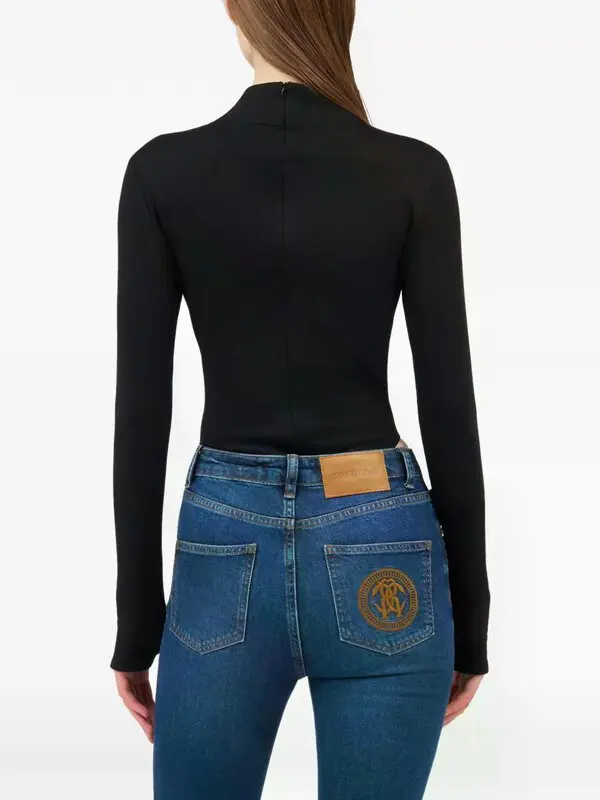 Roberto Cavalli Embroidered Long-sleeve Top