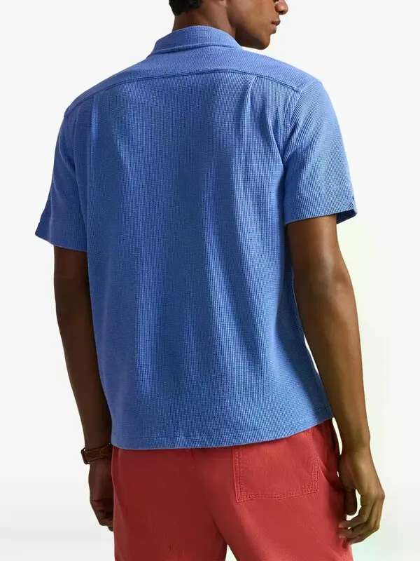 Polo Ralph Lauren Waffle-knit Shirt - Blue