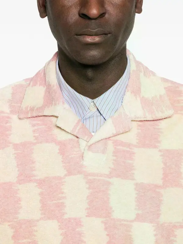 BONSAI Oversized Chequered Long-sleeve Sweater