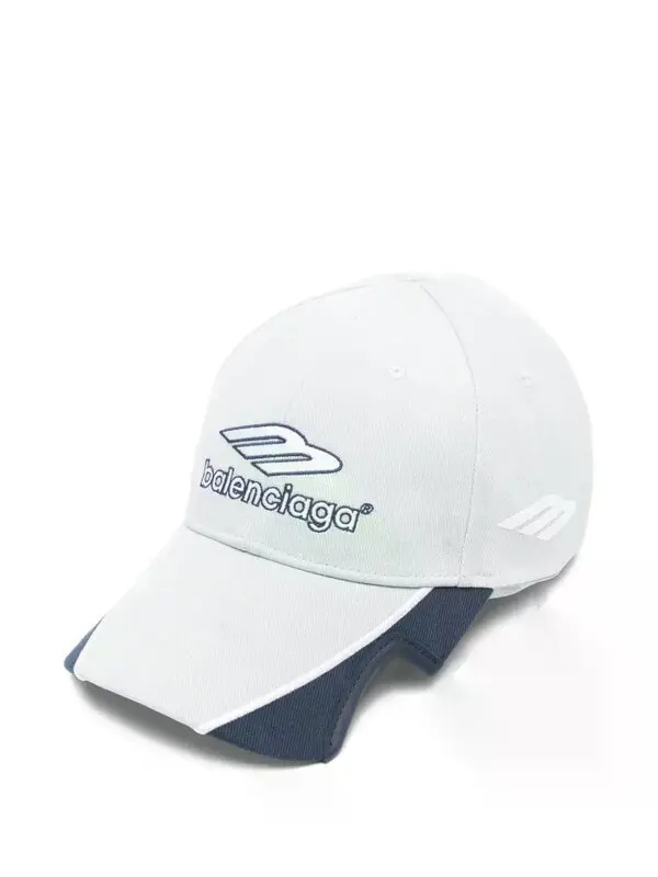 Balenciaga Embroidered Baseball Cap - Blue