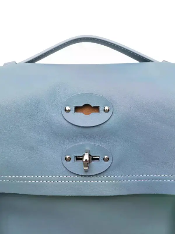 ZANELLATO Medium Saeta Stud Leather Tote Bag