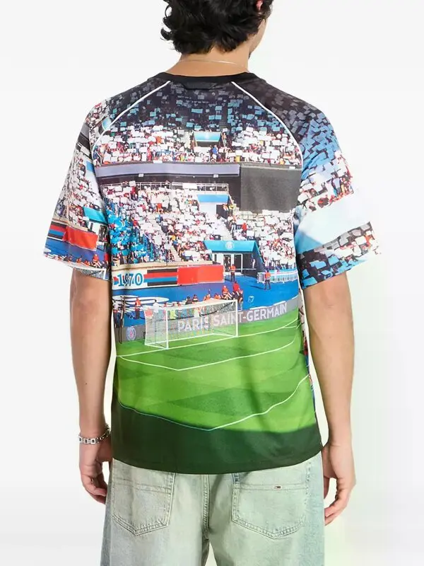 JORDAN Paris Saint-germain V-neck Printed T-shirt
