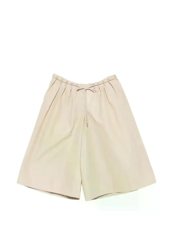 Brandon Maxwell Sutton Pintuck Elongated Shorts