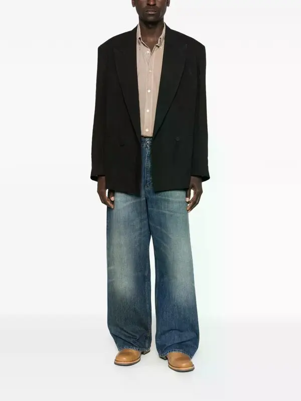 SUNFLOWER Faded Effect Loose Jeans