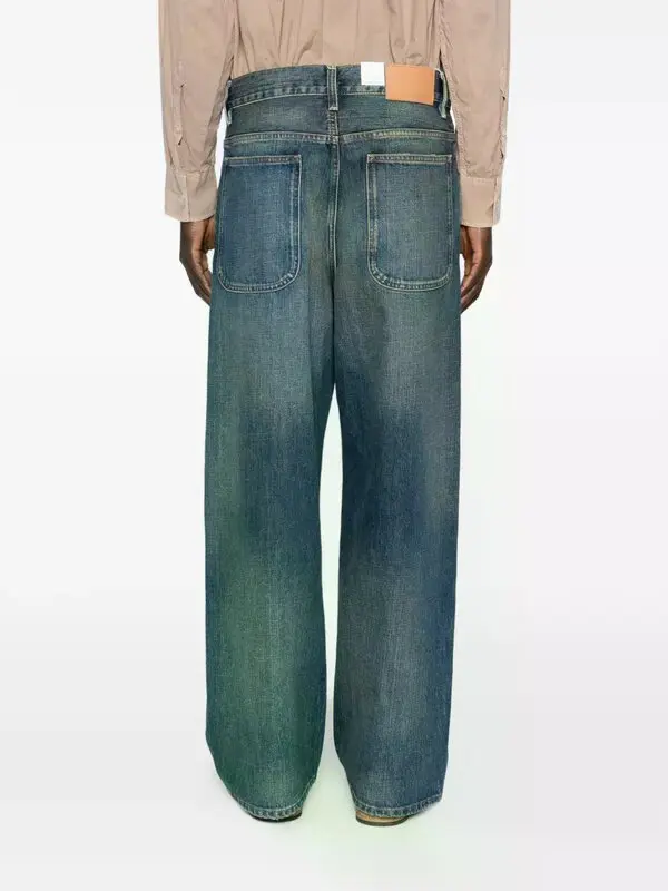 SUNFLOWER Faded Effect Loose Jeans