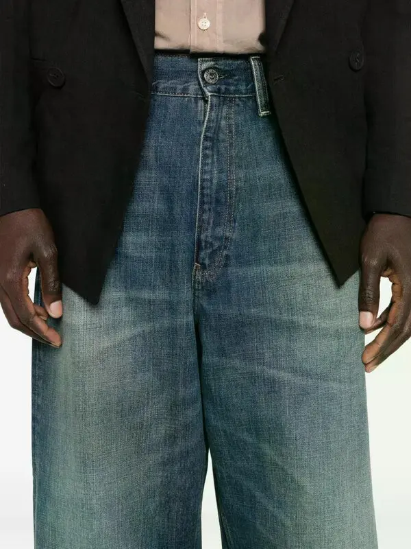 SUNFLOWER Faded Effect Loose Jeans